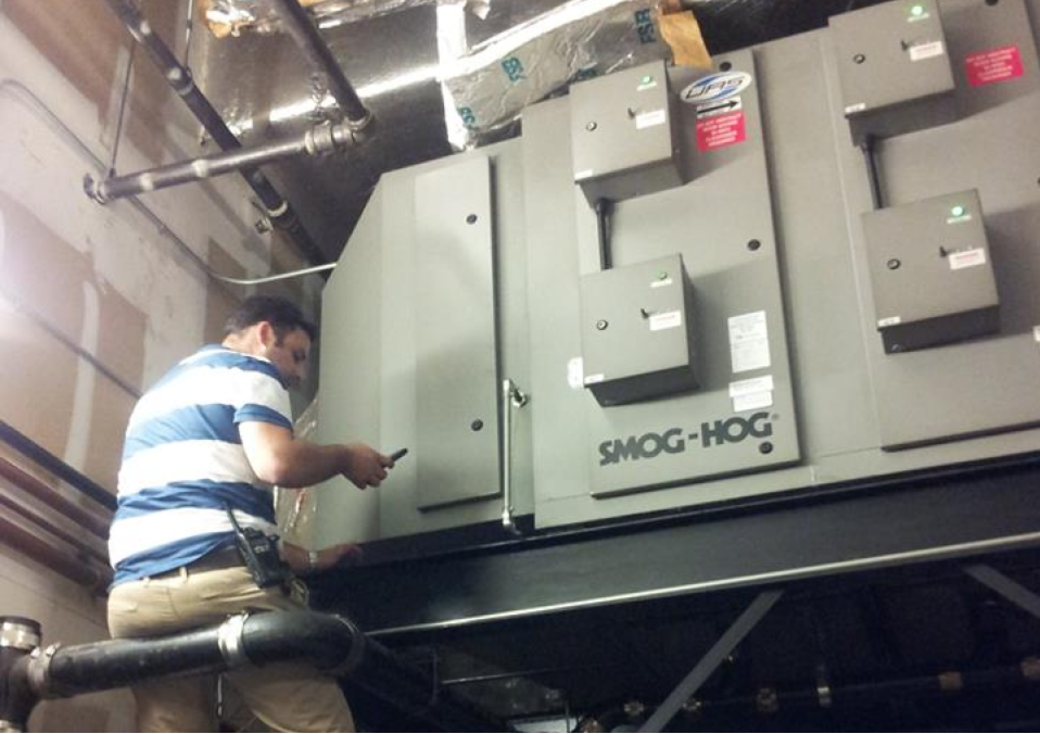 Jacob Installing ESP - Done Right Kitchen Hood & Fire Safety